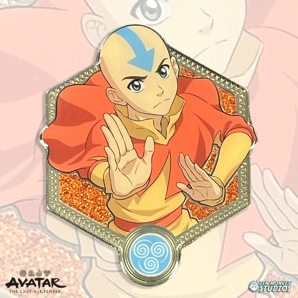 Golden Series 2: Aang - The Last Airbender Pin – Zen Monkey Studios