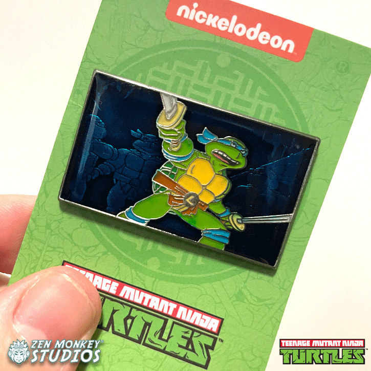 Leonardo Leads: TMNT Collectible Enamel Pin – Zen Monkey Studios