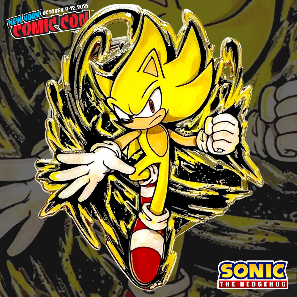 Painterly Series: Super Sonic Limited Edition Pin - Golden Transformat ...