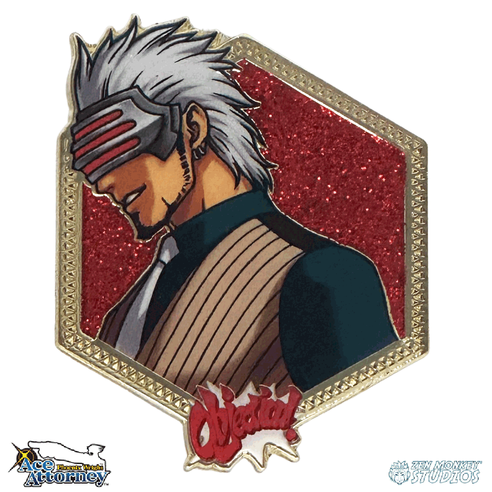 Godot - Golden Series 2 - Ace Attorney Pin – Zen Monkey Studios