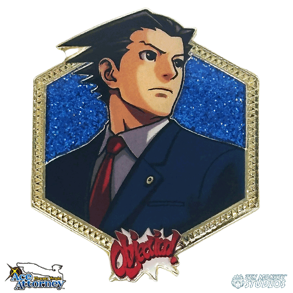Phoenix Wright - Golden Series 2 - Ace Attorney Pin – Zen Monkey Studios