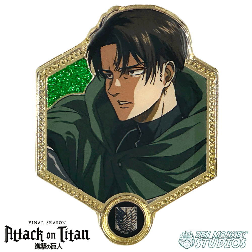 Golden Series 2: Captain Levi - Attack on Titan Pin – Zen Monkey Studios