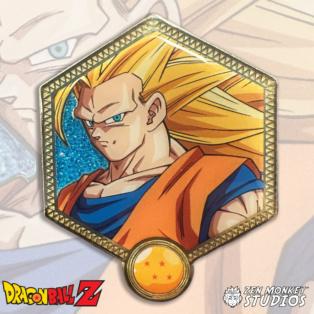 Golden Series 2: Super Saiyan 3 Goku - DBZ Pin – Zen Monkey Studios