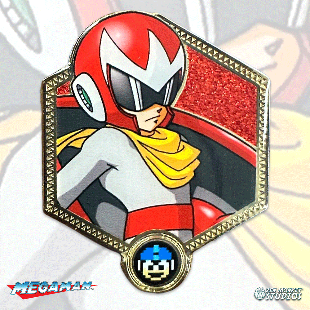 Golden Series 2: Protoman - Mega Man Classic Pin – Zen Monkey Studios
