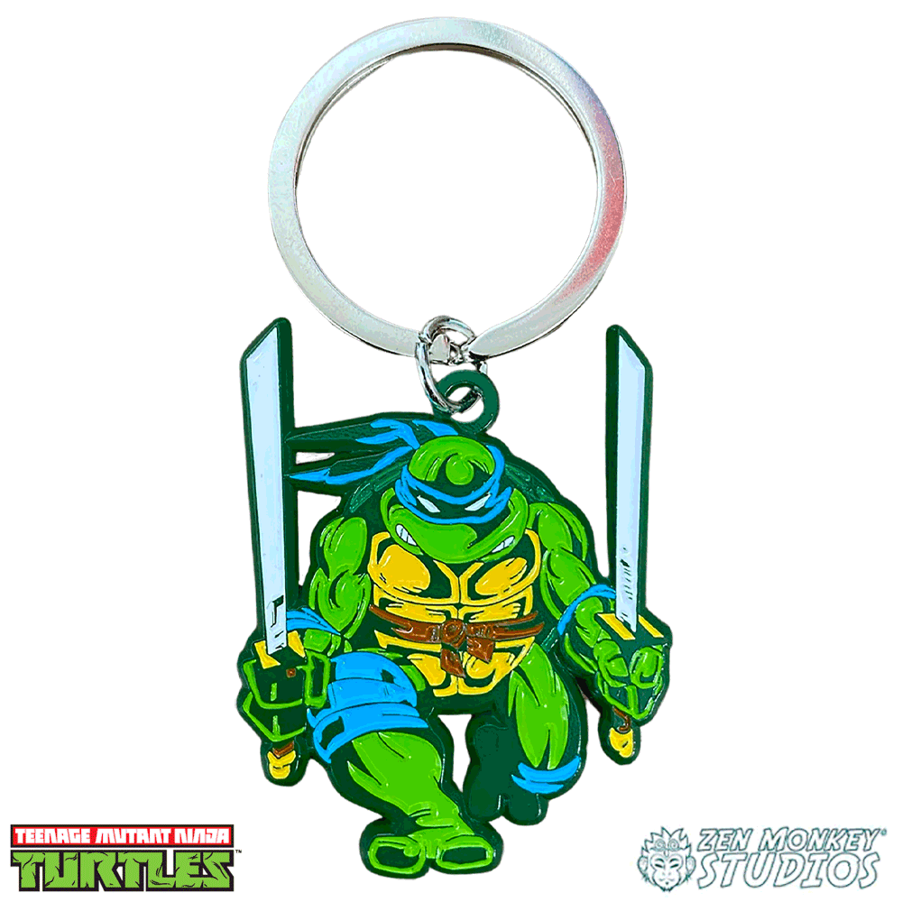 Comic Era Leonardo: TMNT Collectible Keychain – Zen Monkey Studios