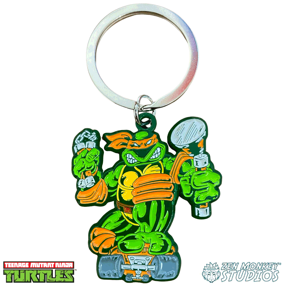 Comic Era Michelangelo: TMNT Collectible Keychain – Zen Monkey Studios