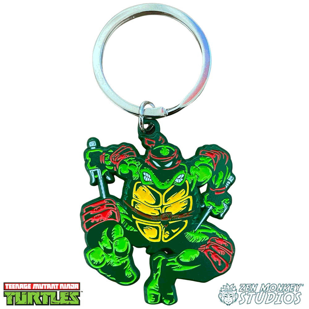 Comic Era Raphael: TMNT Collectible Keychain – Zen Monkey Studios