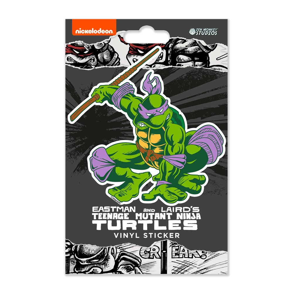 Original Comic Donatello - TMNT Sticker – Zen Monkey Studios