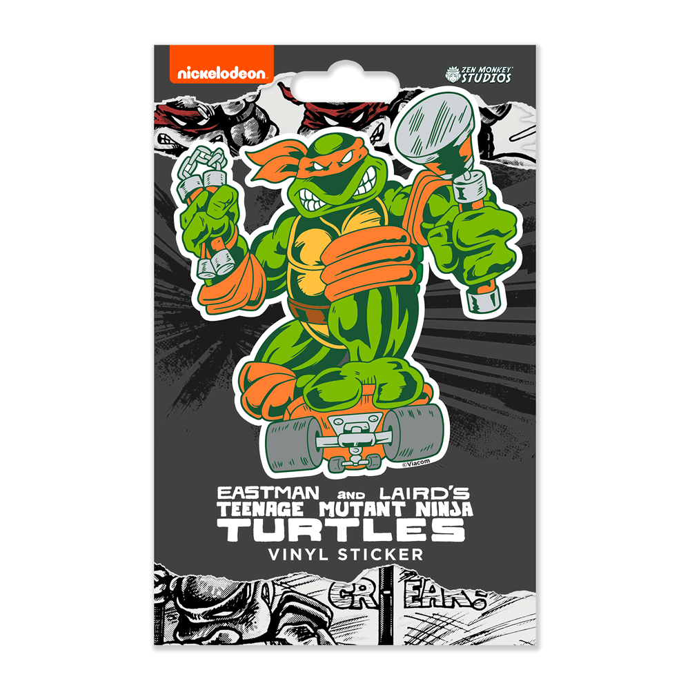 Original Comic Michelangelo - TMNT Sticker – Zen Monkey Studios