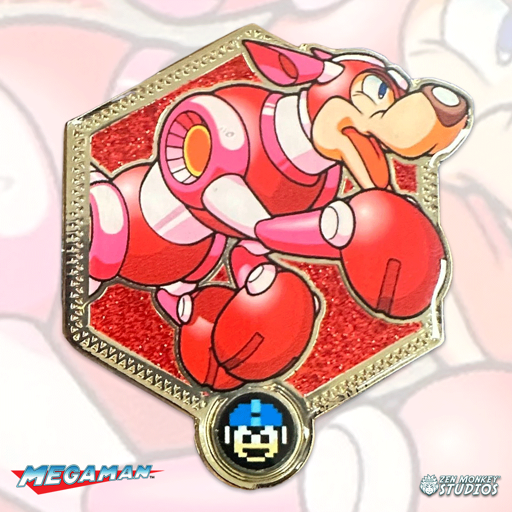Golden Series 2: Rush - Mega Man Classic Pin – Zen Monkey Studios