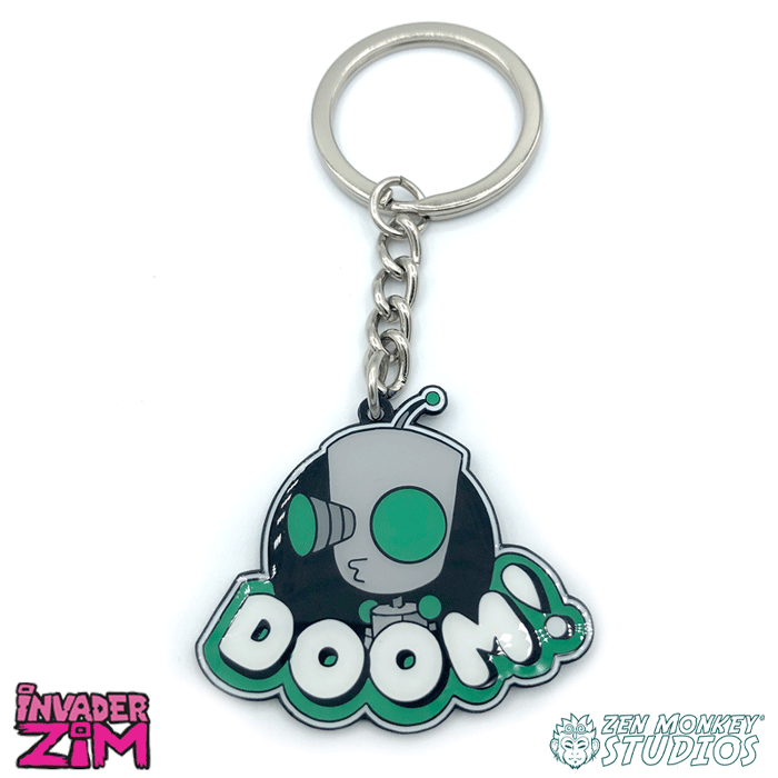 DOOM! - Invader Zim Keychain – Zen Monkey Studios