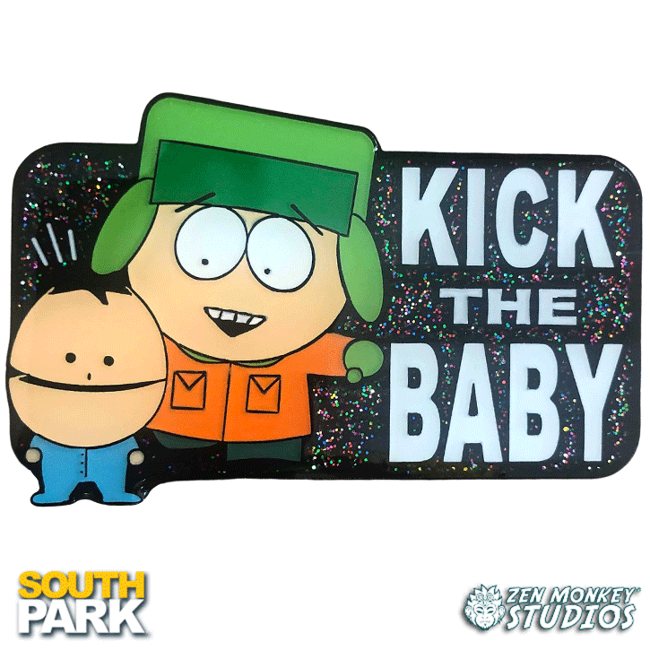 Kick The Baby - South Park Collectible Enamel Pin – Zen Monkey Studios