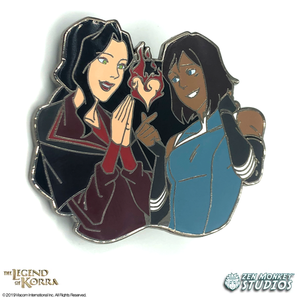 Korrasami's Heart Aflame Pin - Legend of Korra LGBTQ+ Representation C ...