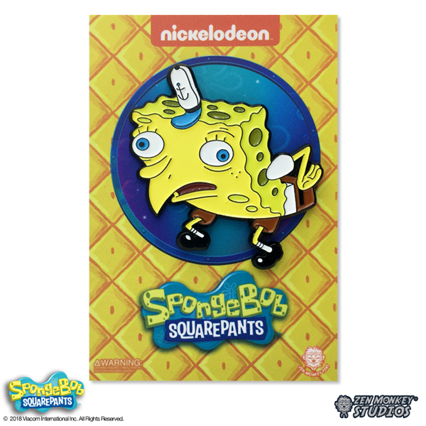 Spongemock Mocking Spongebob Pin - Internet Meme Collectible – Zen ...