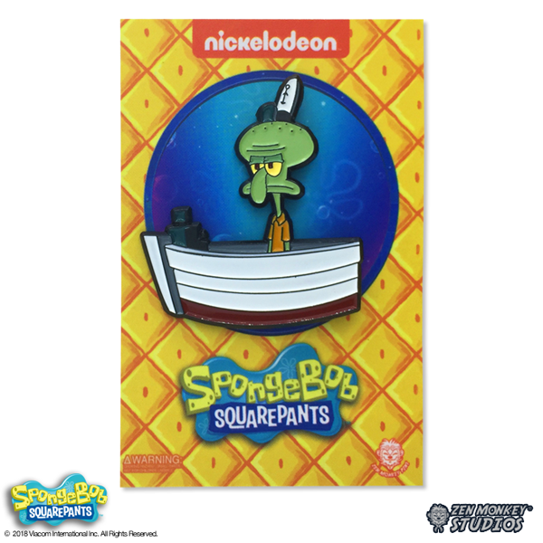 Squidward At Work - Spongebob Squarepants Pin – Zen Monkey Studios